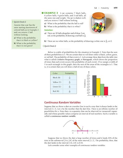 Applications Of Integration In Probability Probability EXA MPLE A Jar