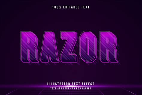 Razor Text Effect Graphic By Gladiator Studio Creative Fabrica