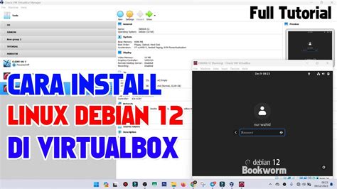 Cara Menginstal Linux Debian 12 di VirtualBox - YouTube