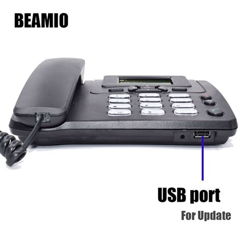 Gsm Mhz Sim Card Fixed Phone With Fm Radio Grandado