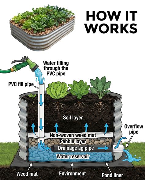Brauliorodrg A Detailed Cross Section Diagram Of A Wicking Bed Which