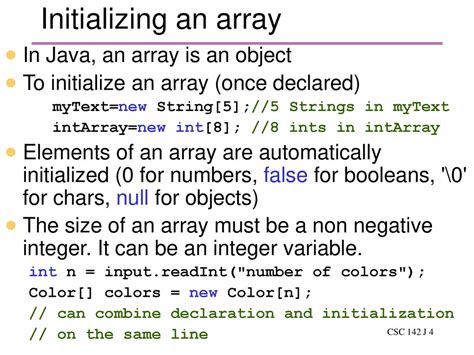 Csc 142 Arrays Reading Chapter 12 Ppt Download