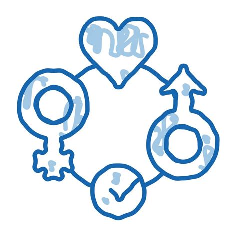 Gender Tolerance Doodle Icon Hand Drawn Illustration Vector Art At Vecteezy