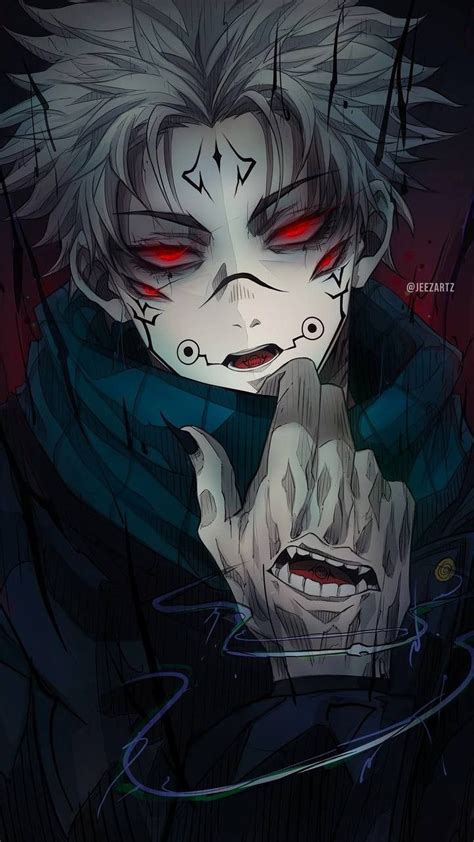 Обои на телефон Магическая битва картинки из аниме Zamanilka