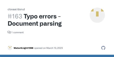 Typo Errors Document Parsing · Issue 163 · Clovaaidonut · Github
