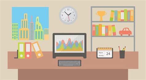 Programmer Workspace With Multiple Monitor Stock Vector Image By ©abdie