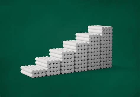 Premium Photo Step By Step Career Path Success Concept Chalks Arranged In A Shape Of Staircase