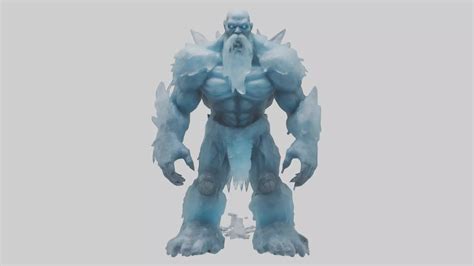 3d Model Ice Titan Giant Model Vr Ar Low Poly Cgtrader