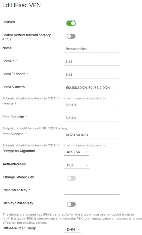 Demystifying Vcloud Director Vpn Peer Settings Andras The Techie