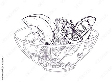 Fruit Salad Drawing