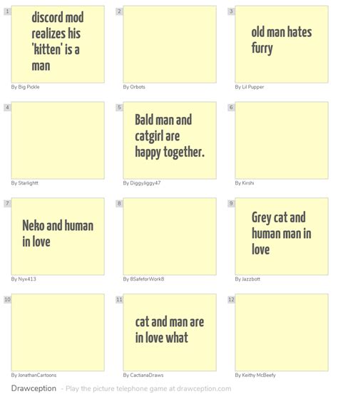 Discord Mod Realizes His Kitten Is A Man Drawception