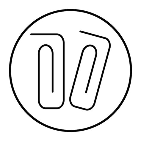 Paperclip Vector Illustration Premium Vector