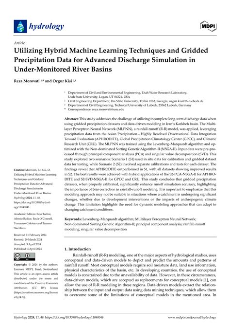 (PDF) Utilizing Hybrid Machine Learning Techniques and Gridded Precipitation Data for Advanced ...