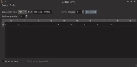 Modbus Server GUI Alex Puts