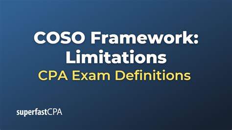 Coso Framework Limitations Cpa Exam Definitions Superfastcpa Cpa Review