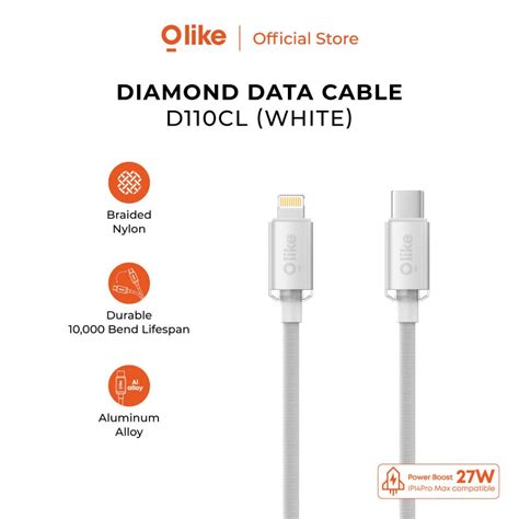 Jual Olike D110cl Kabel Data Type C To Lightning 100cm Kabel Pd C To L