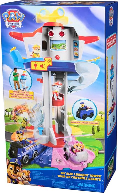 Nickelodeon Paw Patrol My Size Lookout Tower Playset Lemony Gem Toys