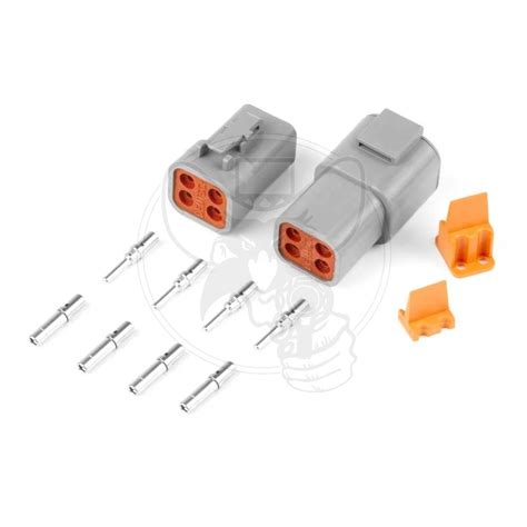 Ht 031204 Haltech Plug And Pins Only Matching Set Of Deutsch Dtp 4