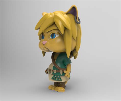 Archivo Obj Gratis Link Zelda Cat Figura Tears Of The Kingdom 🔗