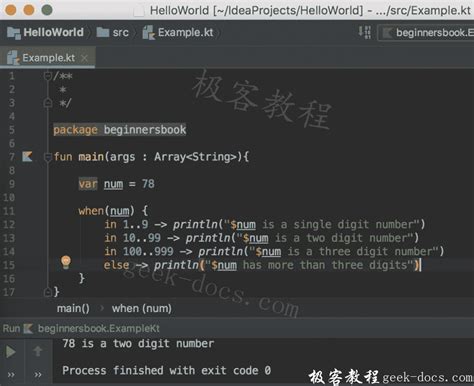 Kotlin When表达式极客教程