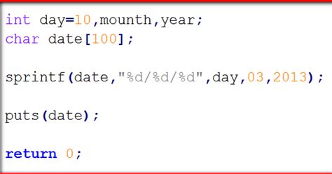 printf fonksiyonunun türevleri printf sprintf snprintf fprintf C Learning Tutorials