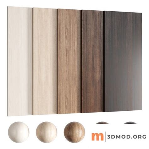 Wood Oak Material Seamless Set 85