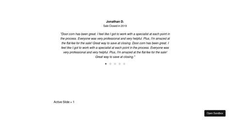quote carousel react codesandbox