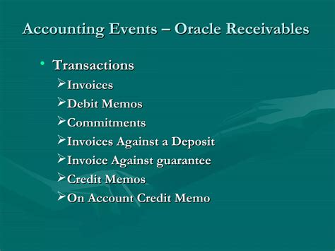 Flow Of Accounting Entries In Oracle Applications Ppt