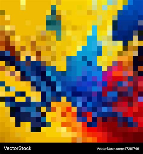 Bit Pixel Abstract Backdrop Background Vector Image