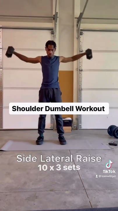 Shoulder Dumbell Workout Shoulderexercises Youtube