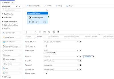 Microsoft SQL Server Integration Services Updated ADF Pipeline Activity For SSIS Packages
