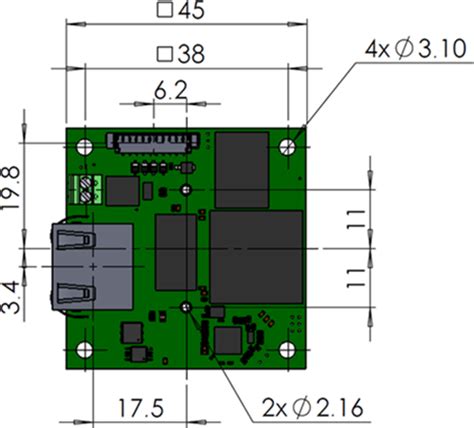 PCB Version With S Mount GigE UEye LE