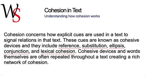 Cohesion Examples