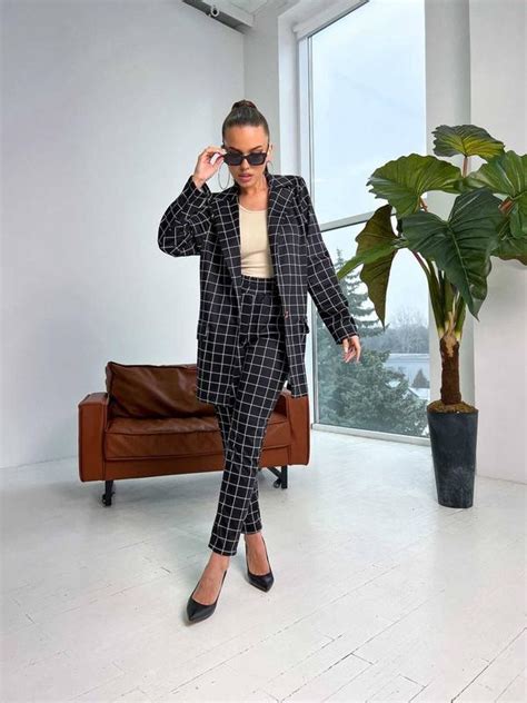 Костюм клітка — ціна 875 грн у каталозі Брючні костюми Купити жіночі речі за доступною ціною на