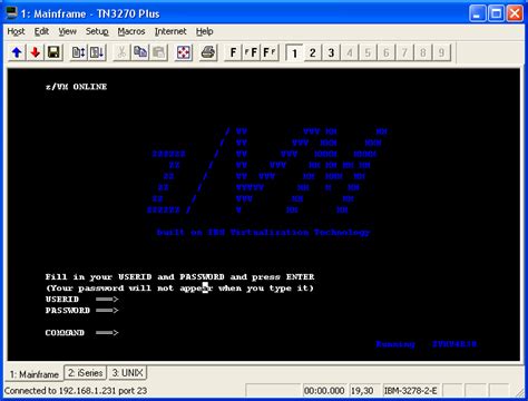 Tn3270 Plus Sample Tn3270 Terminal Emulation Screen Download An