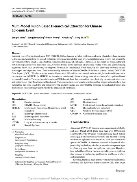 Pdf Multi Model Fusion Based Hierarchical Extraction For Chinese