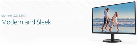 Monitor WLED VA AOC 27 QHD 75Hz 4 HDMI DisplayPort Boxe Q27B3MA EMAG Ro