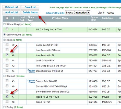 Restaurant Resource Group Export Your Sysco Order Guide From The Esysco Or Sysco Market Website