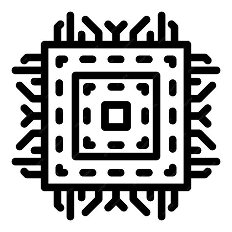 Premium Vector Component Processor Icon Outline Component Processor Vector Icon For Web Design