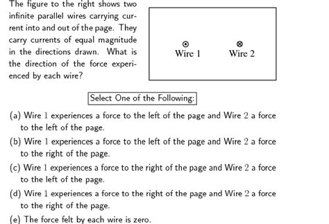Solved T He Figure To The Right Shows Two Infinite Parallel
