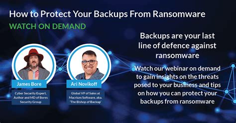 protect your backups from ransomware