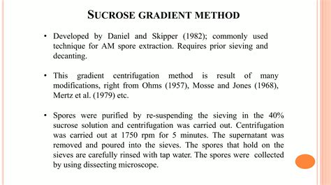 3 Isolation Of Am Fungi By Wet Seiving And Sucrose Gradient Methodpptx