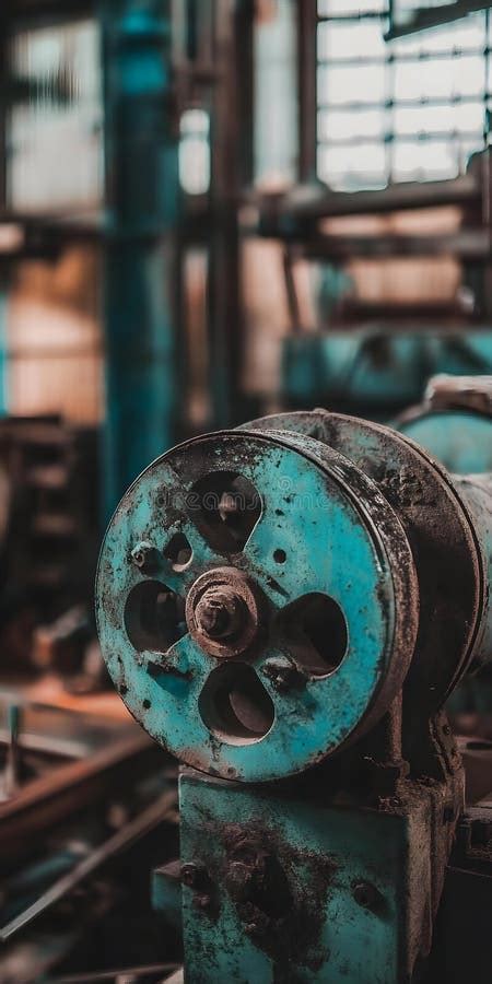 Close Up Of Rusted Industrial Machine Stock Illustration Illustration