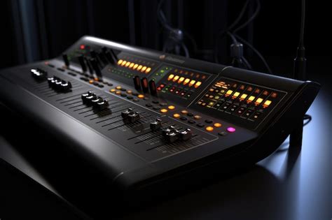 Premium Ai Image Digital Audio Mixing Console
