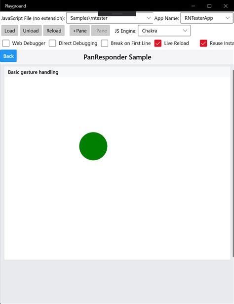 Panrespondereample Does Not Render Correctly Issue Microsoft React Native