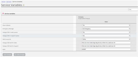 Service Variables Puzzel Help Centre