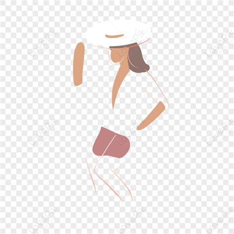 손으로 그린 만화 회색 긴 머리 일러스트 아가씨 흰색 치마아름다운ms Png 일러스트 무료 다운로드 Lovepik