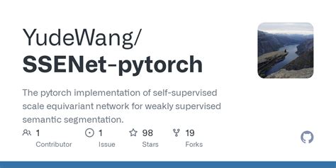 Github Yudewangssenet Pytorch The Pytorch Implementation Of Self Supervised Scale