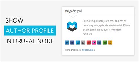 show author profile block in drupal node mega drupal
