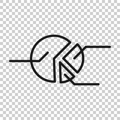 Ícono De Gráfico En Estilo Plano Ilustración Vectorial De Diagrama En Fondo Blanco Aislado